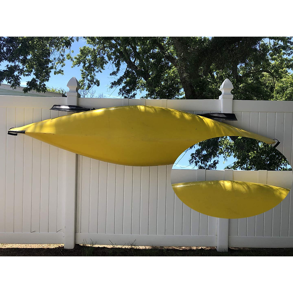 MIDE Products Aluminum Slip-on Fence Hooks, 2-06-WHITE, Pair