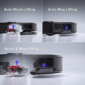 roborock S8 Pro Ultra Robot Vacuum and Mop, Auto Drying, Auto Mop Washing, Self Emptying, Self Refilling, Liftable Dual Brush & Sonic Mop, 6000Pa Suction, Obstacle Avoidance(RockDock Ultra Series)