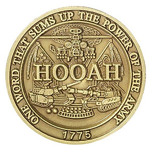 United States Army Hooah Battle Cry Military Challenge Coin