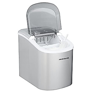 FRIGIDAIRE EFIC189-Silver Compact Ice Maker, 26 lb per Day, Silver (Packaging May Vary)