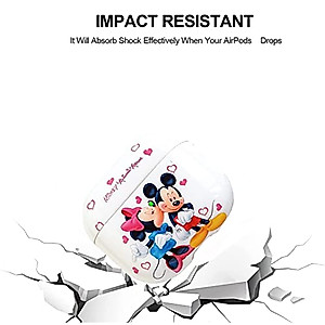 OINbxw for Airpods 3nd Generation Case Cover, AirPods 3 Case Personalized Custom with Lanyard Keychain Cartoon Cute Anime Design Series AirpodS 3 Case for Women Girls [Front LED Visible] (Mickey)