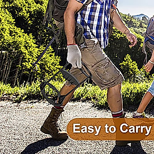 SZGSTSF Kindling Splitter, Wood Splitter with Gloves, Manual Log Splitter Wedge for Wood, Heavy Duty Firewood Splitter, Easy Portability (Black)