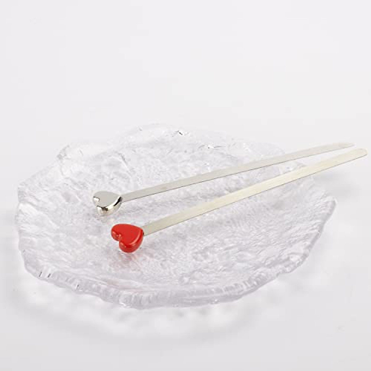 4 Pack Metal Heart-Shaped Bookmark Reading Page Markers Heart Metal Bookmark for Book Lover Gift Women Girls,2 Colors