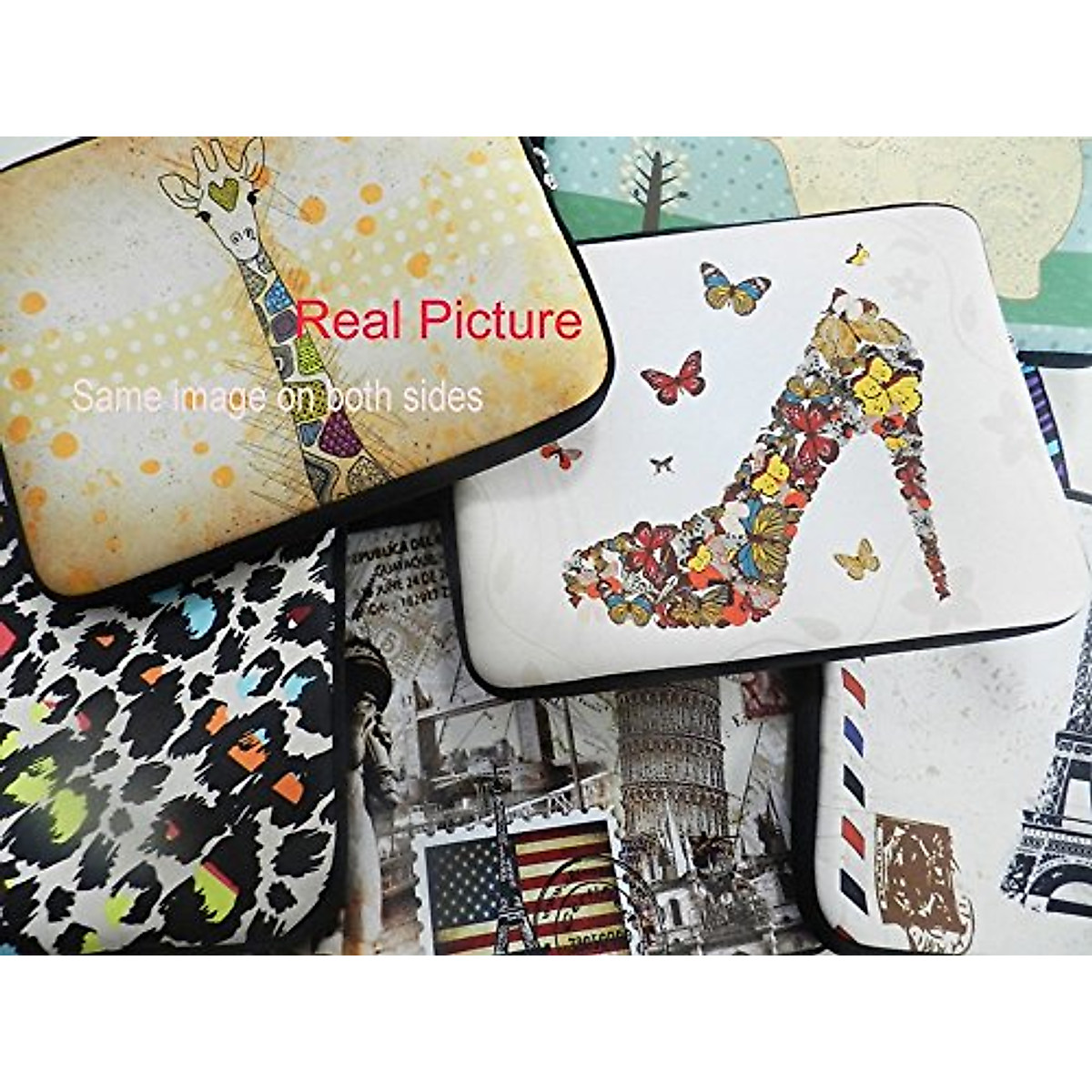 icolor 15" Laptop Sleeve Bag Case 14.5" 15.4" 15.6" inch Soft Neoprene Notebook Protection Sleeve Computer PC Cover Pouch Holder