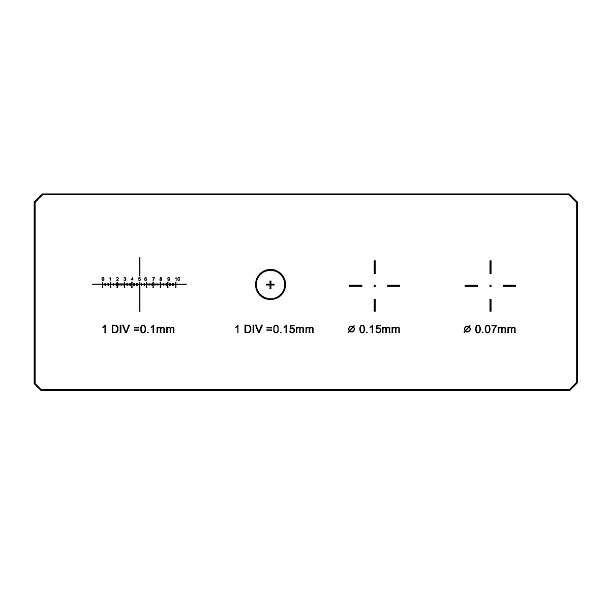 SANON Microscope Slides, Microscope Objective Micrometer Calibration Slide Glass Stage Micrometer with Four Graduated Scales DIV 0. 01mm