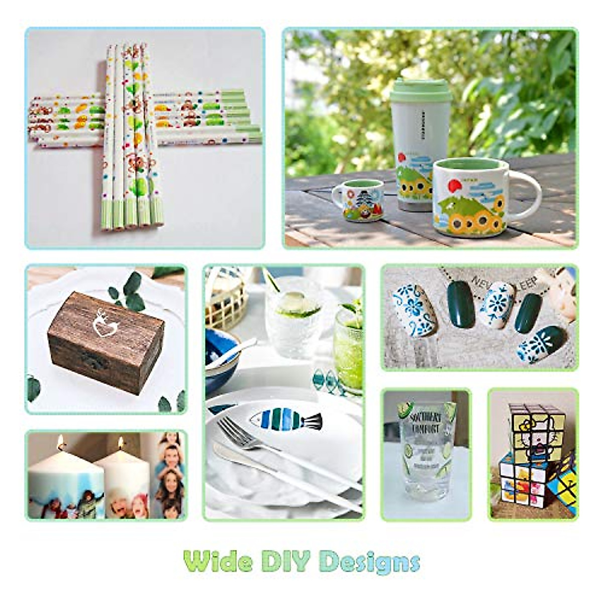 Koala Waterslide Decal Paper for Laser Printer - Clear Transparent - 25 Sheets Printable Water Slide Transfer Paper - 8.5x11 Inches