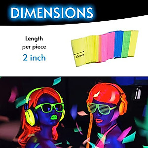 20000 Pieces Glow King Blacklight Reactive Paper Confetti | Premium UV Fluorescent Glow Party Supplies for Decorations and Birthdays | Ideal for Bachelorette, New Year, Wedding, and Events
