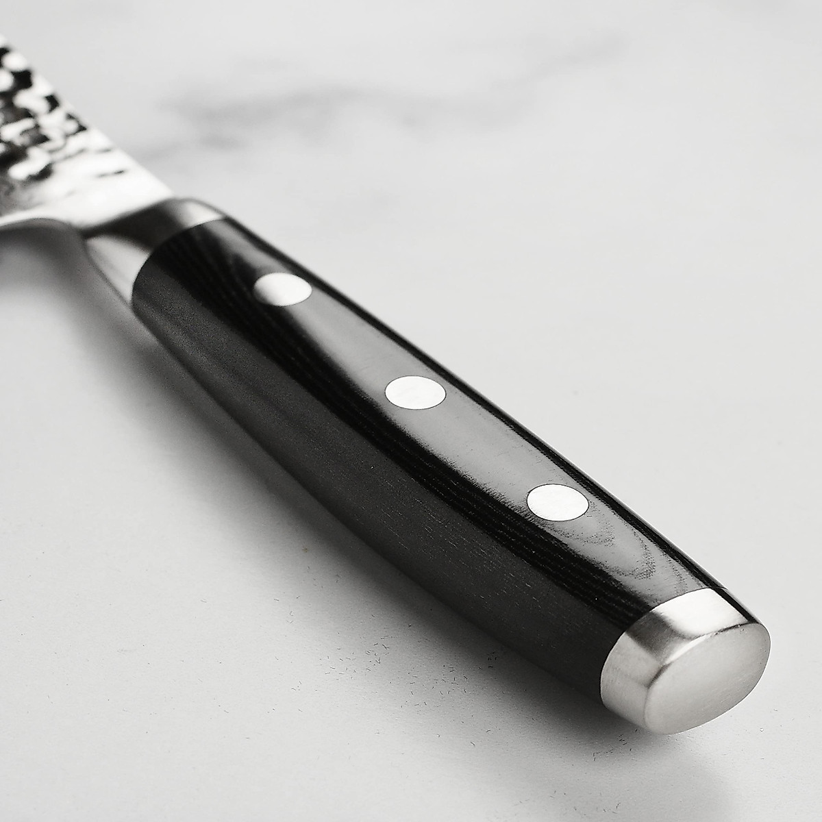 Enso HD 6" Sandwich Knife - Made in Japan - VG10 Hammered Damascus Stainless Steel Serrated Utility Knife