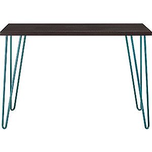 Ameriwood Home Owen Retro Desk, Espresso/Teal