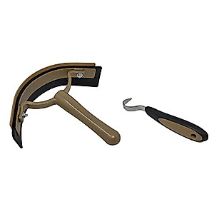 Premium Horse Grooming Kit | 9 Piece Durable Hair groomer Brush Set. Perfect Horse Gift For Beginners or Professional (Brown)