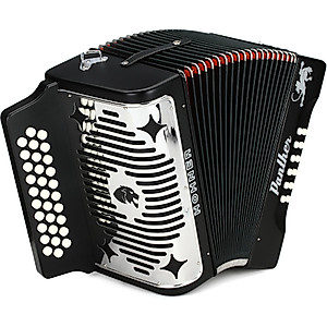 Hohner Accordions Panther 3-Row Diatonic Accordion (Black)