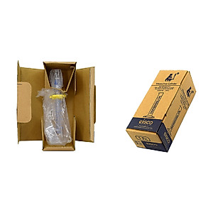 EISCO Graduated Cylinder, 250mL - ASTM, Class A Tolerance ±1.00mL - Protective Collar, Hexagonal Base - Blue Graduations - Borosilicate 3.3 Glass