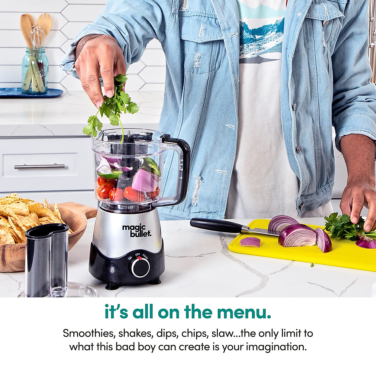 Magic Bullet MB50200 Kitchen Express, Silver, 3.5 cup