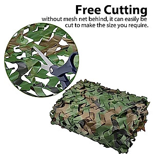 FullLit Camo Netting, Camouflage Netting, Hunting Blind Camo Net, Army Party Decorations, Sunshade Fence Nets, Lightweight, Bulk Roll, Mesh, Great for Camping, Shooting, Photograph, Car Cover, Outdoor