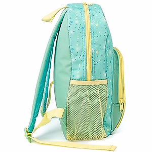 Disney Tinker Bell Girls Backpack | Enchanting Green Glitter Rucksack | Adjustable Straps | Spacious Compartments