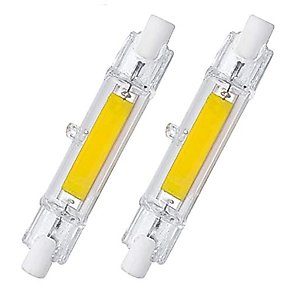 CTKcom 78 mm/3.1 in R7S LED Bulb (2 Pack) 110V 10W White 6000K T3 J Type Halogen Bulb Replacement 100W Halogen Bulb Equivalent Double Ended
