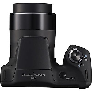 Canon PowerShot SX420 is Digital Camera (Black) (1068C001) + 64GB Memory Card + 2 x NB11L Battery + Corel Photo Software + Charger + Card Reader + LED Light + Soft Bag + Flex Tripod + More (Renewed)