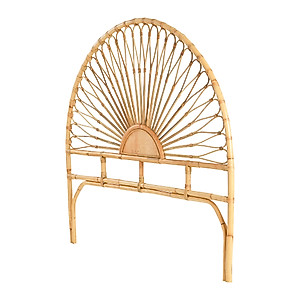 Creative Co-Op Rattan Sunrise Design, King-Size Headboard
