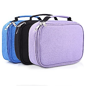 Pencil Case with 72 Pockets, Multi Layer Large Capacity Foldable Case Zippered Pen Bag with Zipper for Artists Students Office Crafts(Black)