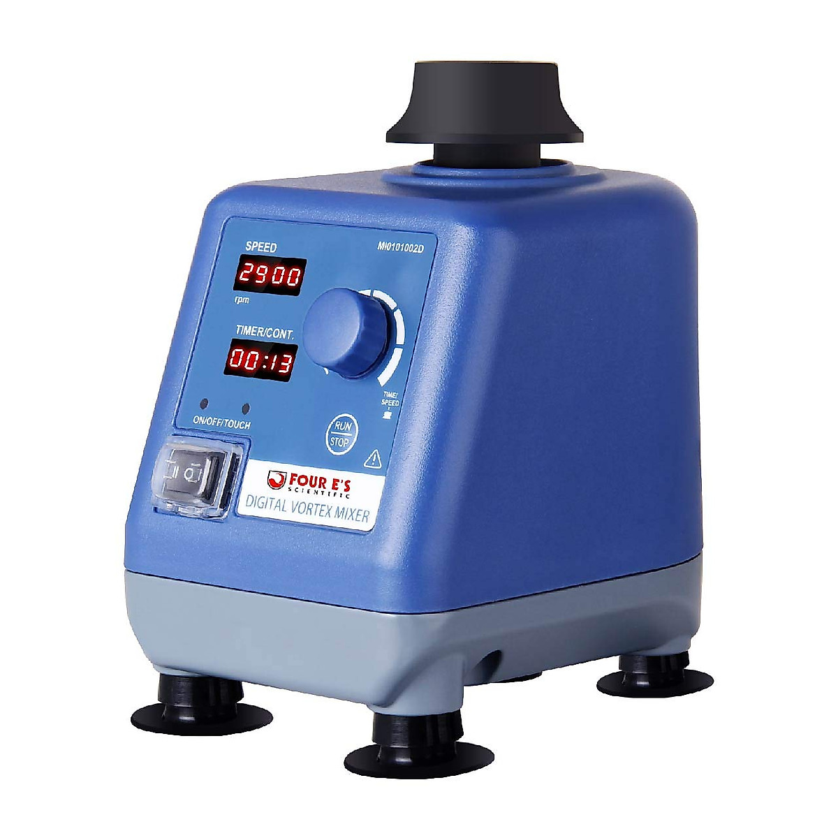 Laboratory Vortex Mixer, 0-3000RPM, LED Display Lab Vortex Shaker, Touch & Continuous Function, for Test Tubes Acrylic Paints Ink