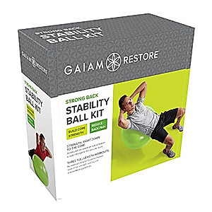 Gaiam Restore Strong Back Stability Ball Kit