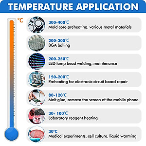 Preheat Soldering Preheating Station Welder 7.8x7.8in Hot Plate Soldering Heater Station Electric Hot Plate Preheat LCD Screen Separator Machine for Soldering Station Welder 200x200mm