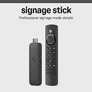 Amazon Signage Stick - digital signage media player - quad-core SoC, 4K video streaming and playback, WiFi 6E