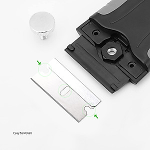 FOSHIO 600PCS Stainless Steel Single Edge Razor Blades, Individually Wrapped Blades for Razor Blade Scraper, Removing Labels, Stickers, Decals, Gasket, Cleaning Glass Stove Top, Window