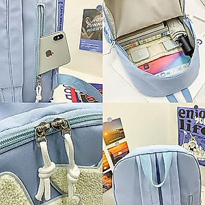 irLocy Star Backpack Y2K Backpack Preppy Backpack Aesthetic Backpack Kawaii Cute Back to College Preppy Y2K Accessories (pink)