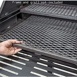 SOSCo Metals 3/4" #9 x 24" x 24" Expanded Metal - Flattened, Great for Grills and Smokers
