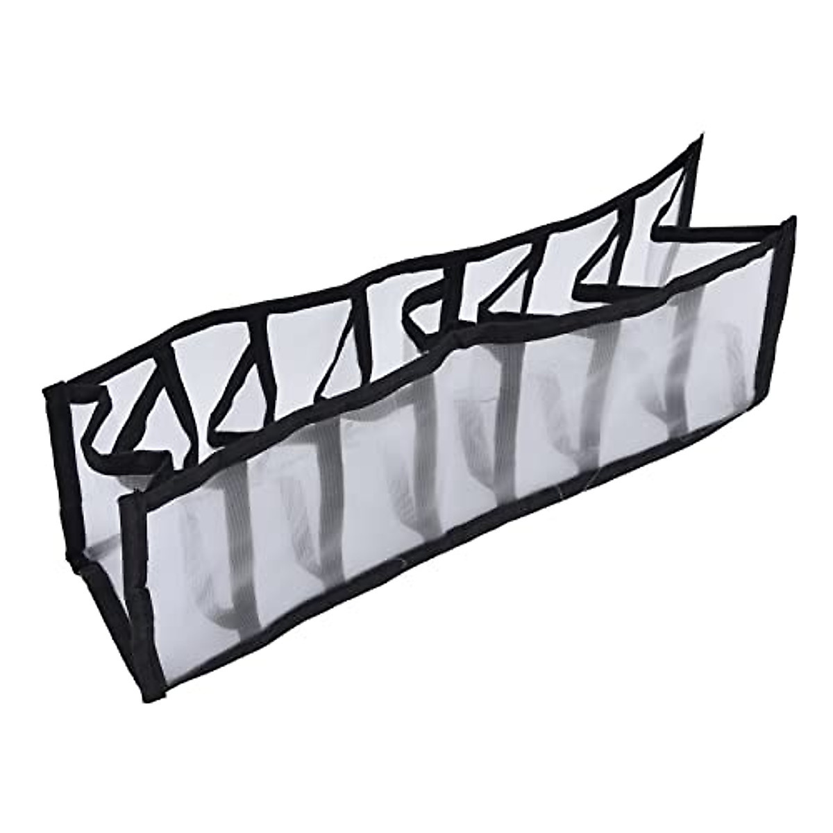 Orenic Mesh Bras Storage Box, Multi Purpose Foldable Drawer Divider for Underwear, Bras, Socks, Jeans, Panties, Leggings, T-Shirts, Foldable Compartment Storage Box Drawer Organizer(7cells)