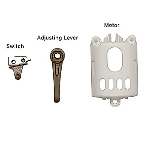 Hair Clipper Accessories 3PCS, Dial Button, Switch, Motor Cover Compatable for Wahl 5-Star Series Cordless Magic Clip # 8148, 8591 (Brown)