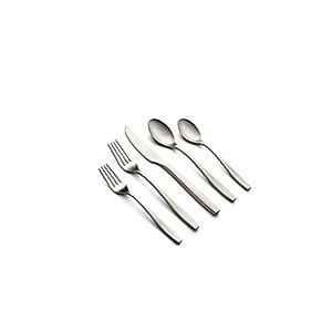 Cambridge Silversmiths Averie Satin 20 Piece Flatware Set, Service for 4, silver