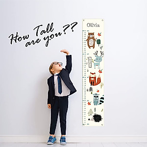 Personalized Kids Canvas Growth Chart, Height Chart, Growth Chart Banner