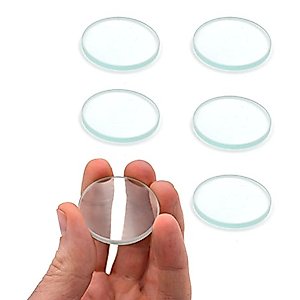Optical Glass Lens Set - 3 Dbl Convex, 3 Dbl Concave, 38mm Dia - 20, 30, 50cm FL