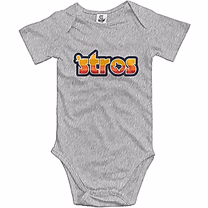 Pengshiliu Climbing Bodysuit Astro Inspired Stros Throwback Infant Climbing Short-Sleeve Onesie Jumpsuit Romper - Gray