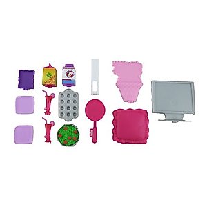Replacement Parts for Barbie Glam Vacation House - X7945 Barbie Doll Size Accessories ~ TV, Kitchen Supplies, Pillow, Flowers and More