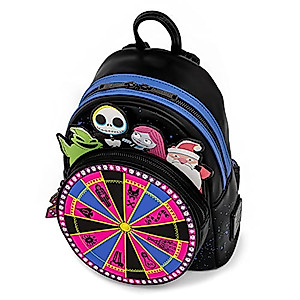 Loungefly Disney Nightmare Before Christmas Oogie Boogie Wheel Womens Double Strap Shoulder Bag Purse