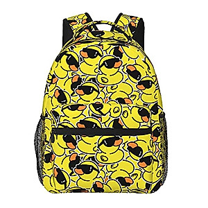 Qurdtt Cute Ducks Backpack Cartoon Animals School Bookbag Shoulder Bag Laptop Backpack For Boys Girls Adults