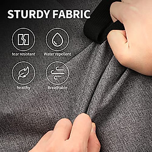 2 Packs Hat Organizer for Baseball Caps Baseball Hat Storage Transparent Windows Large Cap Organizer Carrying Handles Bag Dust-proof Breathable Hat Holder Extra Width 21.7’’L x 8.7’’W x 9.4’’H (Gray)