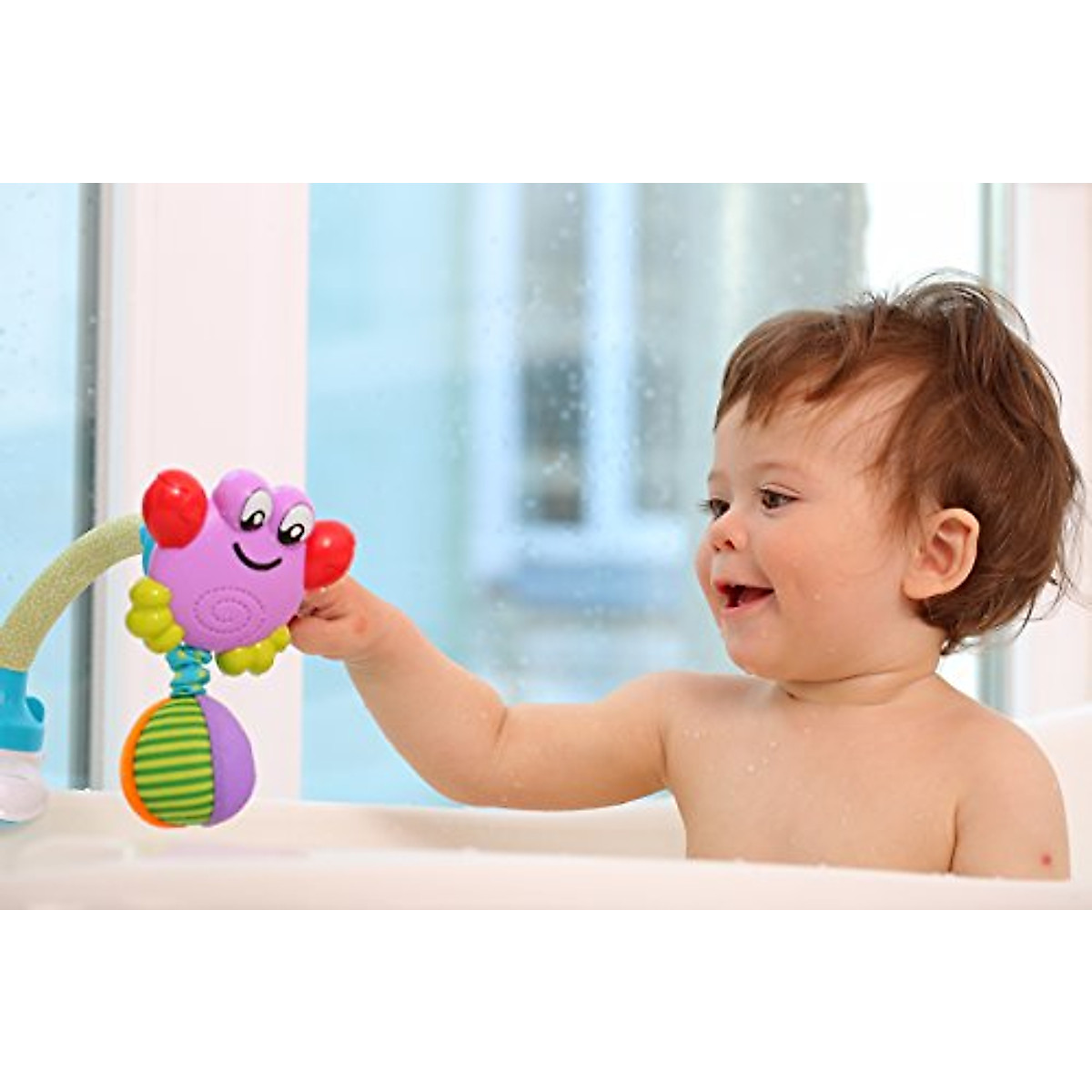 Fun Flex Award Winning 3 Piece Infant Dancing Crab Activity Set: Can Be Used with Baby Stroller, Carrier, High Chair, Crib, or Car Seat.