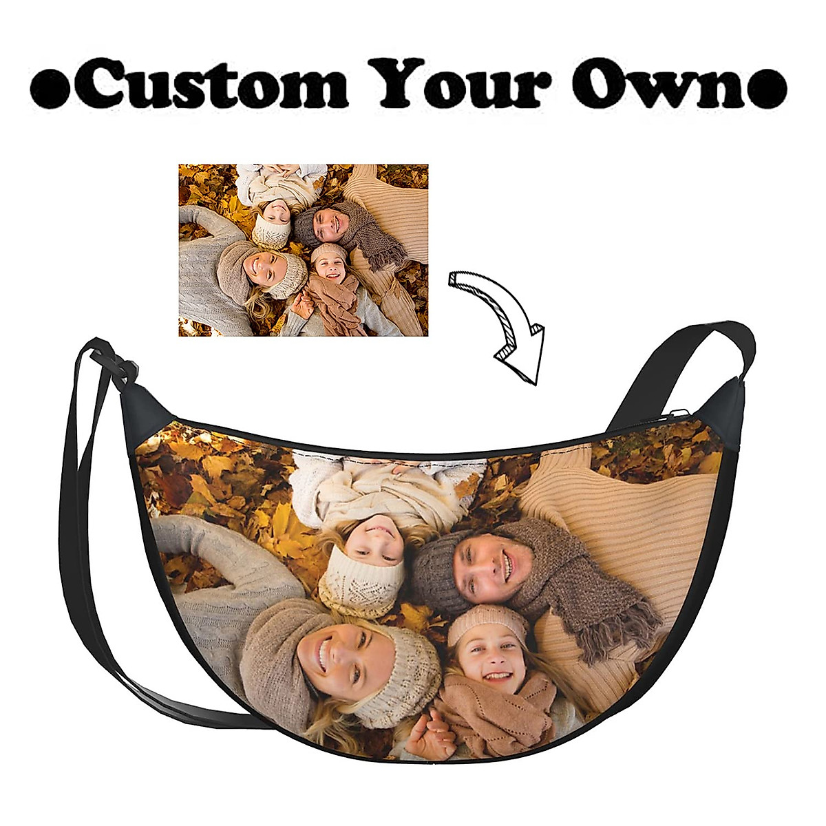 Custom Crossbody Bags for Women/Men, Personalized Anti-Theft Shoulder Bag Purse for Carrying All Phones personalized Valentine's Day Gifts