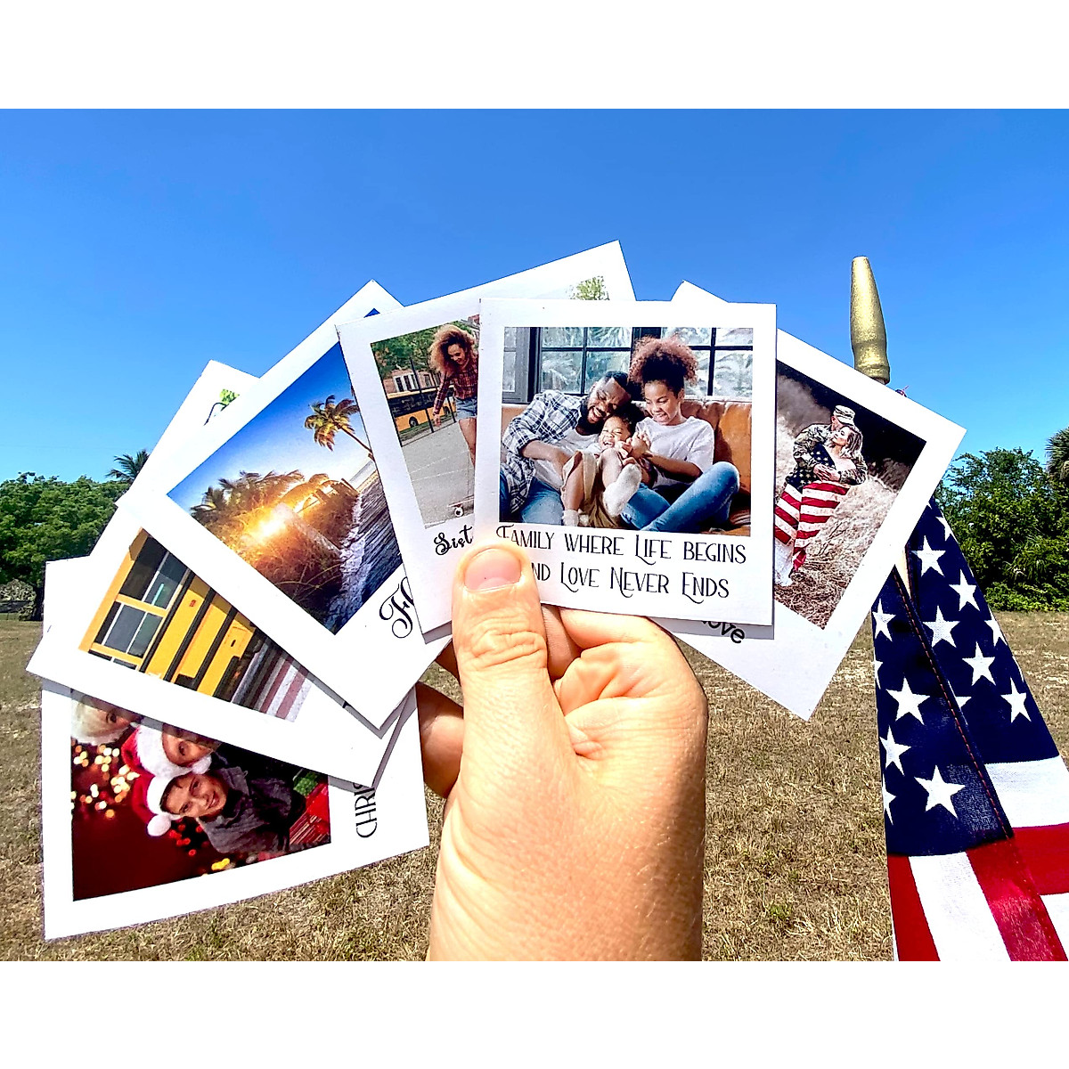 Premium Magnet - Custom Photo Fridge Locker - Personalized Magnetic Photos Gifts | Save Your Best Photos (3.0 Inches)