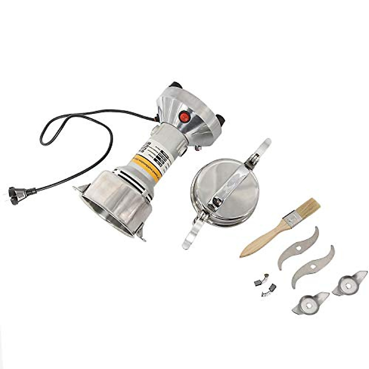 YaeMarine 150g Grain Mill Grinder High Speed Electric Stainless Steel Grinder Spice Herb Cereals Corn Flour Powder Machine (Capacity, 150g)