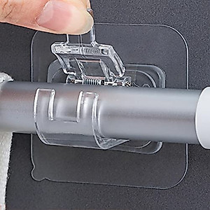 Curtain Rod Hook, Telescopic Rod Fixation, Clamp Holder, Non-Perforated Household Curtain Shower Curtain, Towel Curtain Curtain Holder