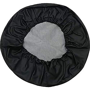 JL Series Spare Tire Cover with Backup Camera Hole Distressed Nautical Compass Travel Black 32 in
