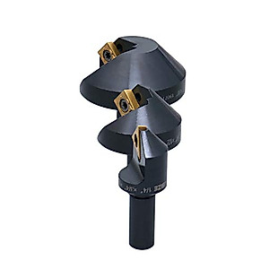 Accusize Industrial Tools 1/4'', 1/2'' and 1-1/4'' 90 Degree Indexable Carbide Countersinks, 0046-0990