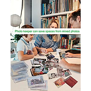 Tnqhuq Photo Storage Box Photo Storage Boxes for 4x6 Pictures Photo Organizer Task Boxes for Special Education Seed Storage Craft Keeper