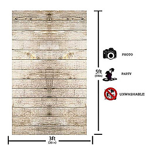 Funnytree Vinyl Wood Photography Background Backdrops Wooden Board Child Baby Shower Party Decor Photo Studio Prop Photobooth Photoshoot 3x5ft