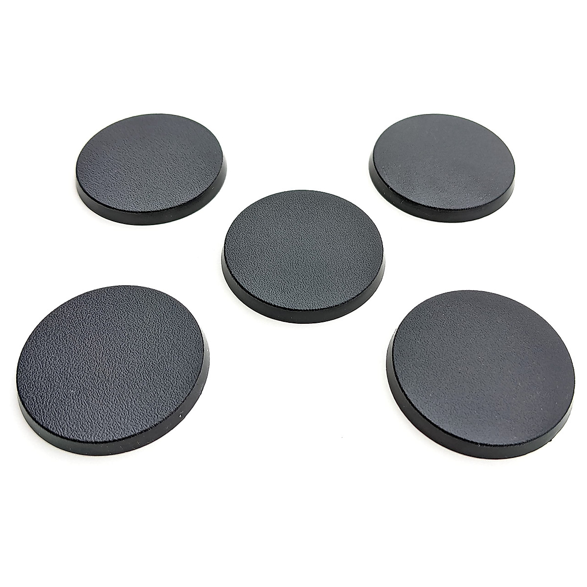 Stonehaven Miniatures 10PK - Blank Miniature Bases, 40mm Diameter - Designed for 28mm Scale Tabletop War Game Miniatures - Plastic, Black